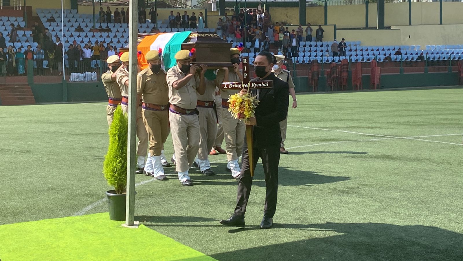 Former CM JD Rymbai’s mortal remains laid to rest with full state ...