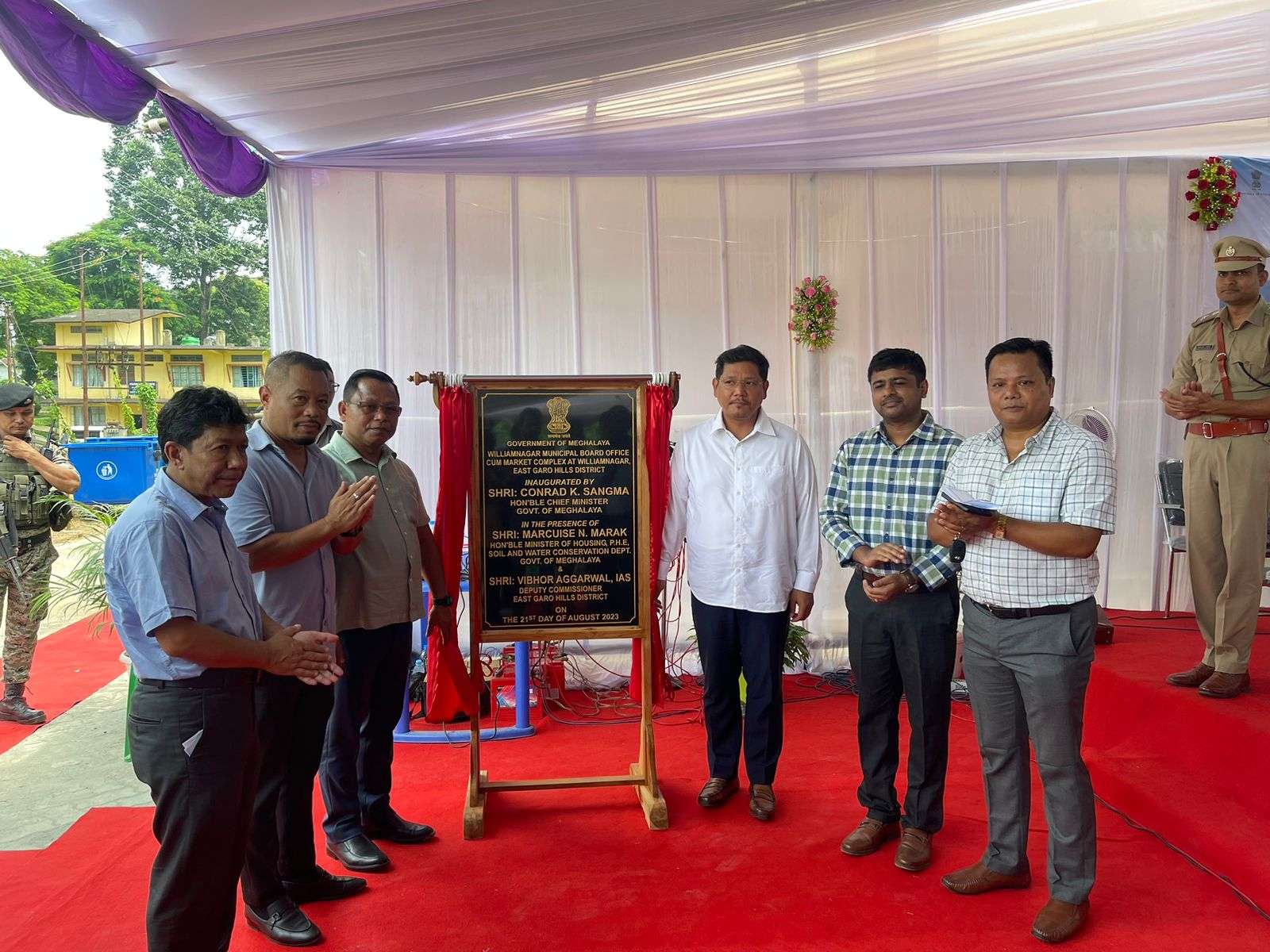 Conrad inaugurates Williamnagar Municipal Office cum Market Complex ...