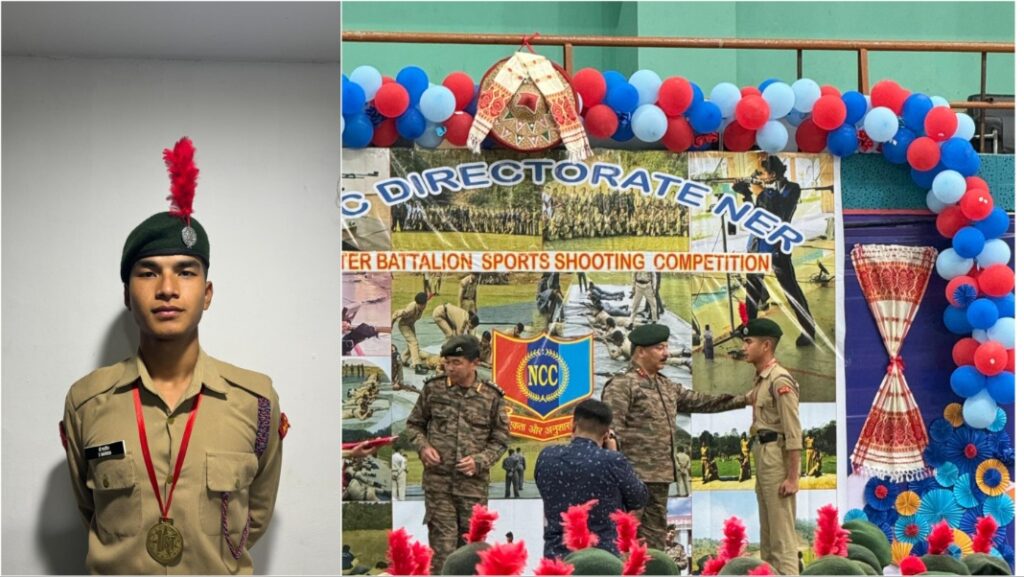St. Anthony's College NCC Cadet Secures Gold in Regional Shooting Contest