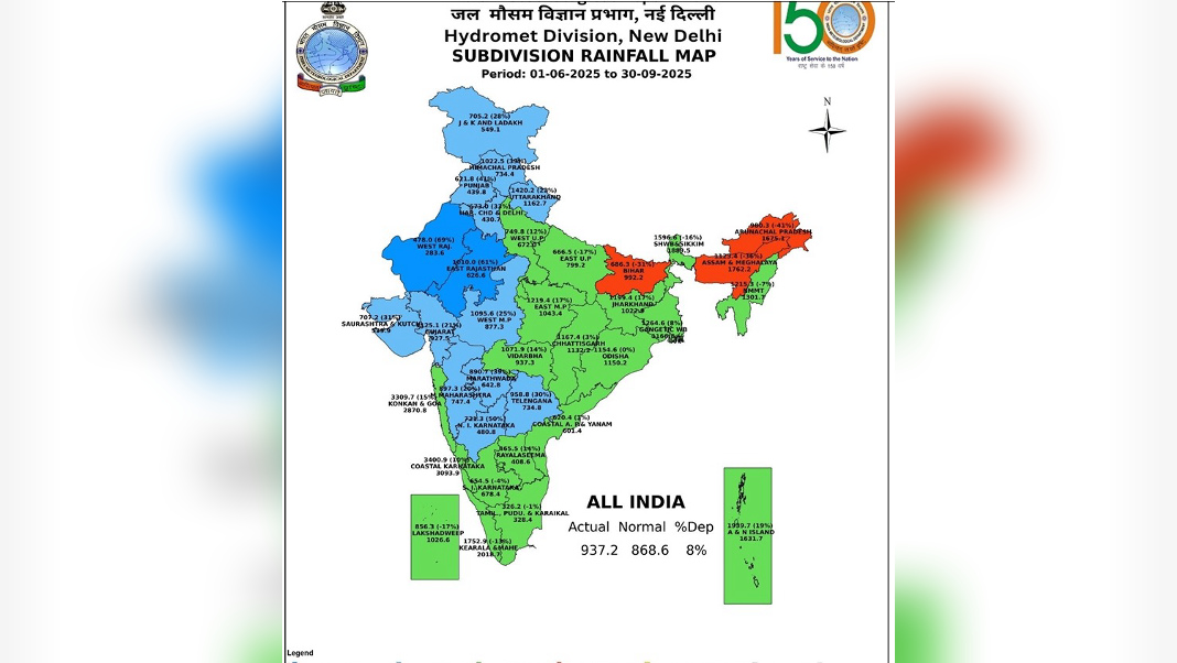 IMD forecasts warmer October, below-normal rainfall for parts of Northeast