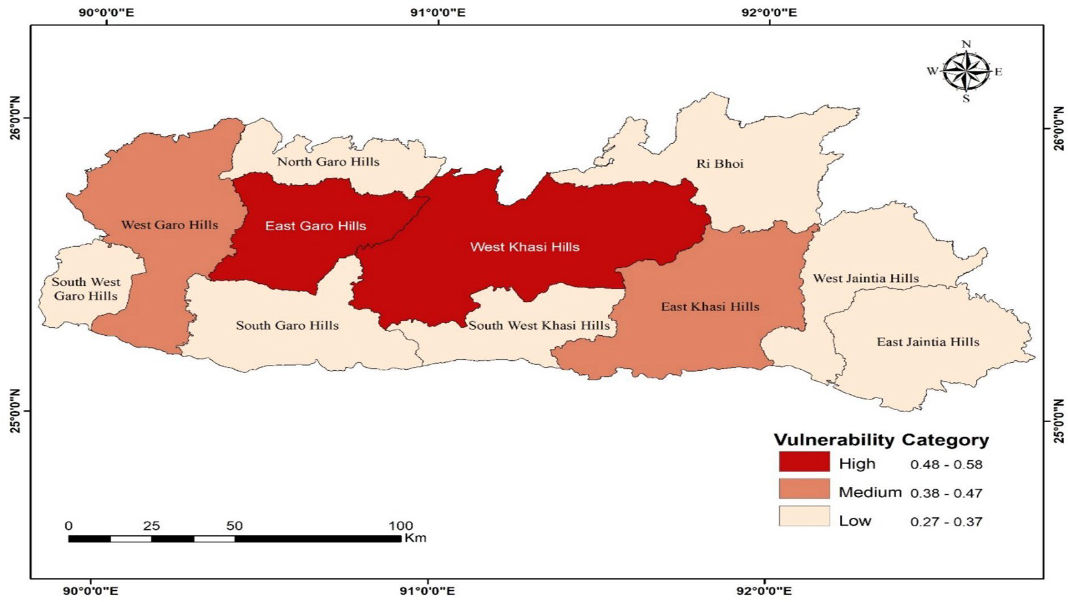 Meghalaya’s first district-level climate vulnerability maps reveal West ...