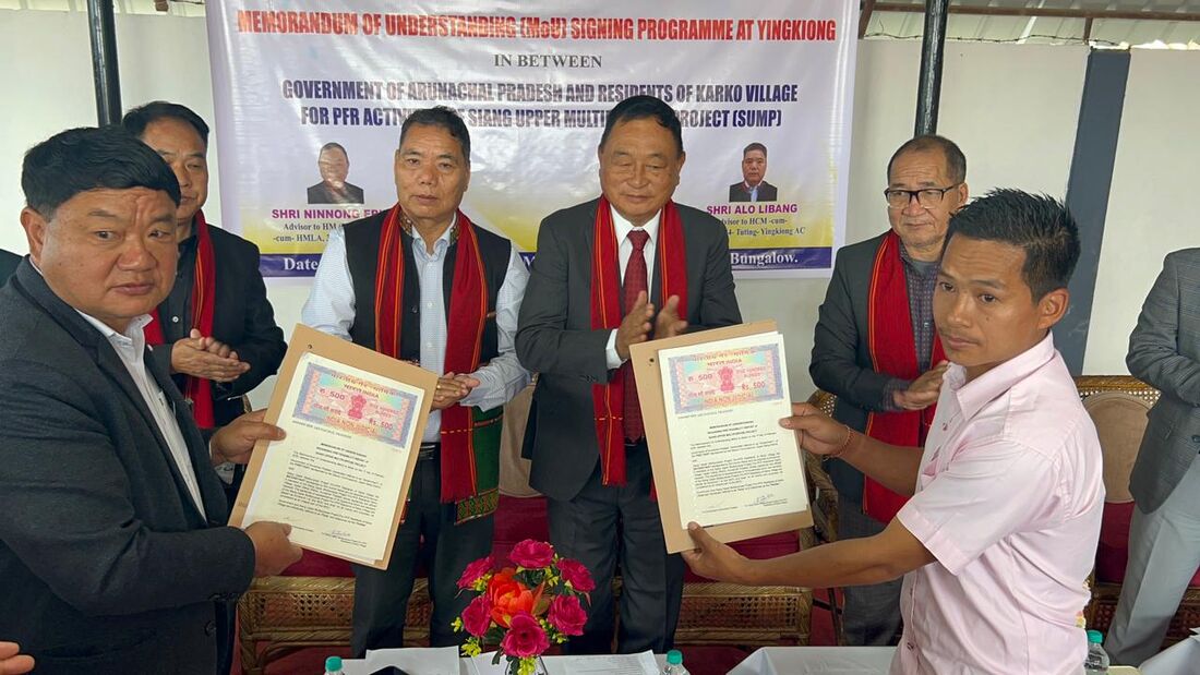 Siang Upper Multipurpose Project-ni PFR-na MoU-o soi ka·a